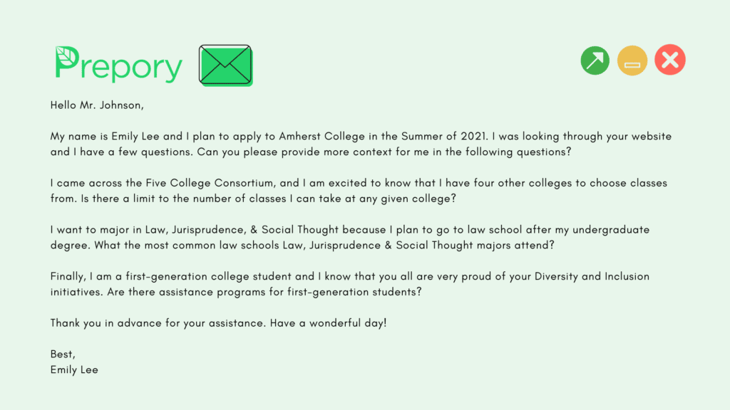 How To Write An Email To A College Admissions Office The Ultimate Sample